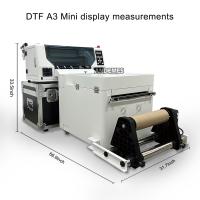 China Mini A3 DTF Printer with Dual XP600 Heads and Powder Shaker Oven 330mm for sale