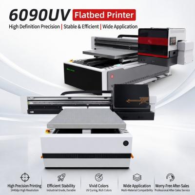 China 6090 UV Flatbed Printer Multi Material High Precision Instant Output for sale