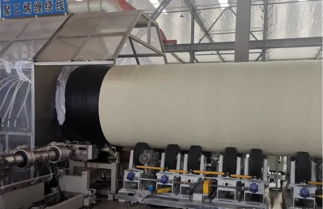 PU Foaming spray Preinsulation Pipe Continuous Production Line