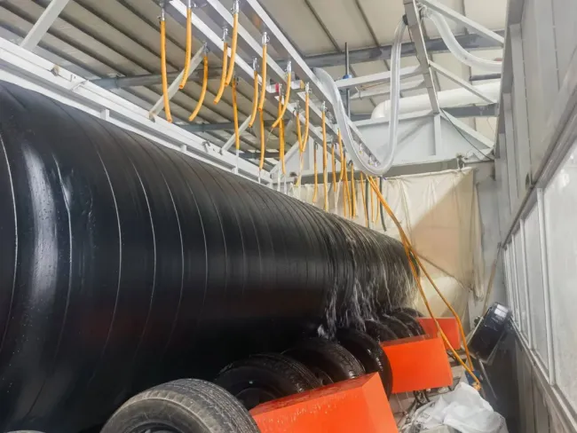 PU Foaming spray Preinsulation Pipe Continuous Production Line