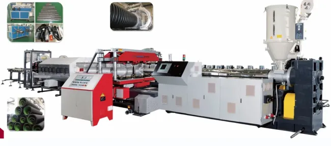 Large Diameter Drainage and Sewage HDPE Double-Wall Corrugated Pipe Production Machine