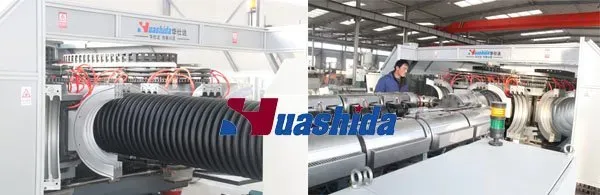 Large Diameter Drainage and Sewage HDPE Double-Wall Corrugated Pipe Production Machine