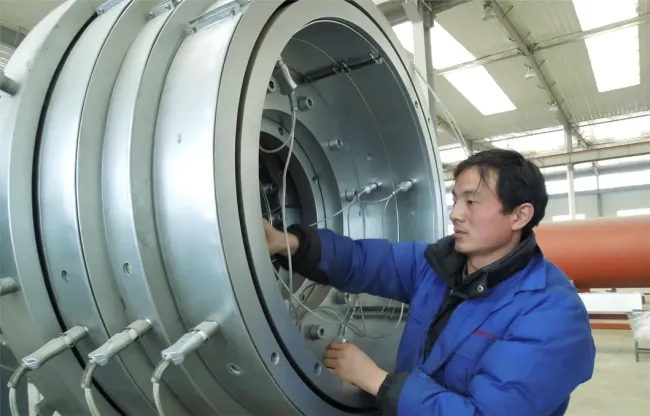 Automatic Plastic Tube Cutter for PE Pipe Production Line Cutting Machine System