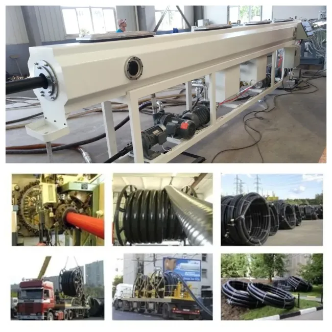 High-Efficiency Pre-Insulation Pipe Machine PE / PPR / Pert Pipe Extruder Production Line