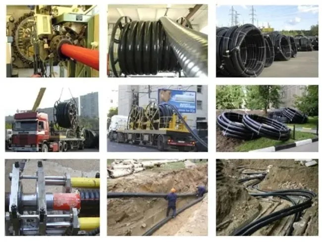 Continuous PU Foaming Pert Flexible Insulation Pipe Equipment for Heating Pipeline