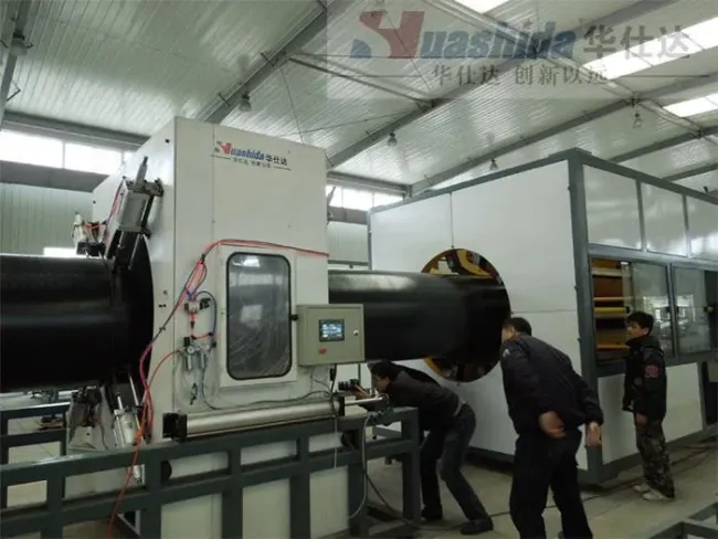 Plastic PE Preinsulated Pipe Machine / HDPE Jacket Pipe / Sleeve Pipe Tube Making Machine Extrusion Production Line