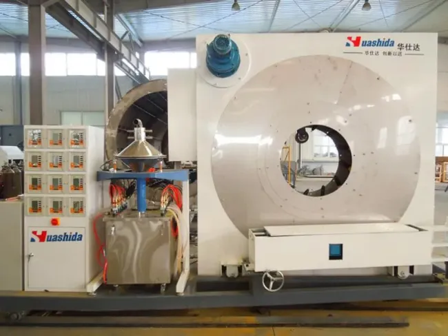 Petroleum Transport Pipeline Steel Pipe 3PE Anticorrosion Coating Machine Macking Equipment