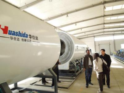 中国 埋葬されたHDPE水/ガス供給パイプ エクストルーションマシン 圧力パイプ エクストルーションライン 販売のため