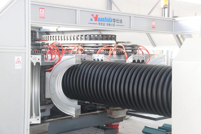 HDPE Plastic Hollow Wall Spiral Pipe Extrusion Line