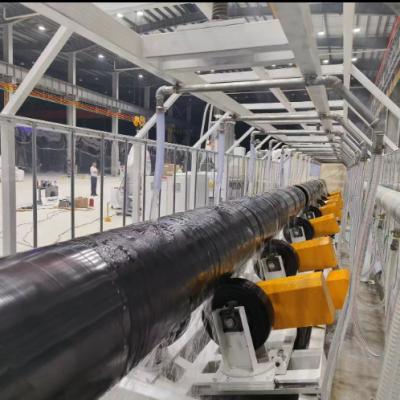 China Productielijn voor 3-laag polyethyleencoating 3LPE-coatingbuis Blauw / Rood Te koop