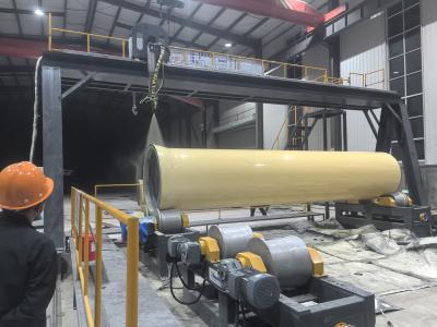 Китай 50-100 мм толщина покрытия ПУ стальной трубы изоляционная машина 220V/380V напряжение продается