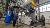 China Steel Pipe Insulation Line with Integrated Rust Remover Production Line for sale
