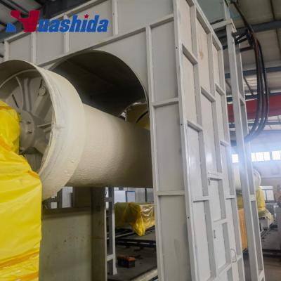 Китай Линия производства предварительно изолированных труб с ППУ напылением, ПЭ обмоткой продается