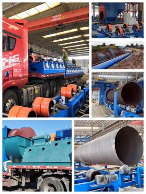 China Large Diameter Pipeline Internal and External Epoxy Anti-Corrosion Spraying Production Line for sale
