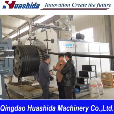 China HDPE-spiraalgolvende rioolpijpmachine met een diameter van 300-1200 mm Te koop