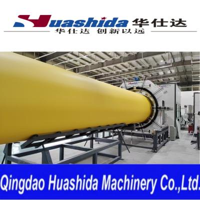 中国 真空校正PUプレインシュレーテッドHDPEケーシングシェルジャケットパイプ押出生産ライン 販売のため