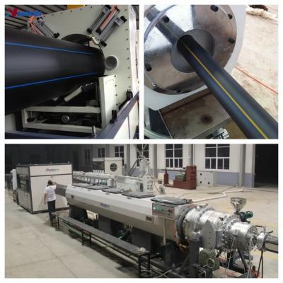 China HDPE Solid Wall Pressure Pipe Extrusion Line for Gas Water Supply for sale