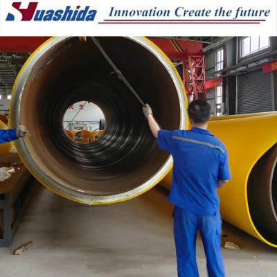 China Computerized HDPE Jacket Pipe Extrusion Line with Single-Screw and Dust-Free Planetary Cutting for Pre-Insulated Pipe Production for sale