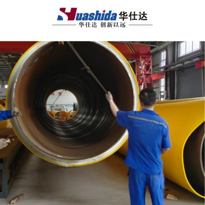 China Automatic Pre-Insulated Pipe Production Line with Dust-Free Planetary Cutting and Energy Saving for Smooth Inner and Outer Walls for sale