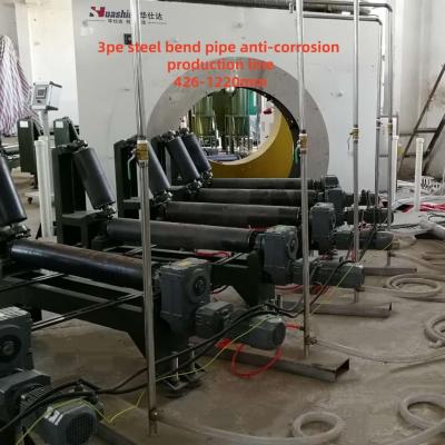 China Durable 3-Layer Polyethylene Coating Equipment with CNC Adjustment and Frequency Control for Fluid Transmission Pipeline Bends for sale