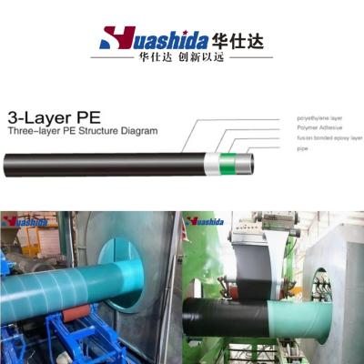 중국 3LPE 코팅 머신, SA2.5 껍질 벗기 및 내부 경식 방지 판매용