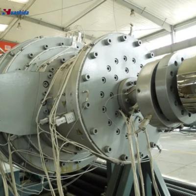 China HDPE Pipe Extrusion Line with 20-2200mm Diameter Range, Vacuum Calibration, and High-Efficiency Extruder for Water and Gas Supply for sale