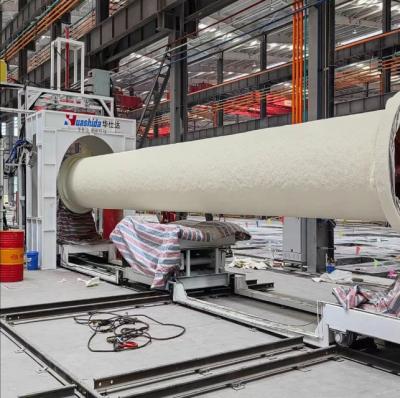 China High-Pressure Air Type PU Spray Foam Pipe Production Line with Steel Pipe-Polyurethane Foam-HDPE Casing and 30-100mm Foaming Thickness for sale