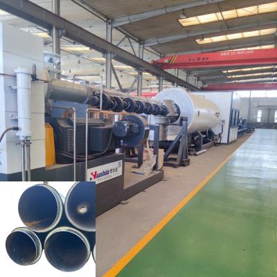China HUASHIDA HDPE Jacket Pipe Extrusion Line for Pre-insulated Pipe Casing with High Output Stability and Material Efficiency for sale
