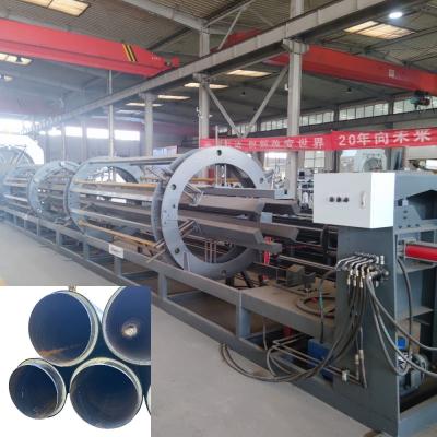 China High Output HDPE Jacket Pipe Making Line with Vacuum Calibration and Single-Screw Extruder for sale