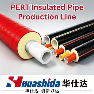 China Flexible PU Foam PERT PPR HDPE thermal Insulation Pipe Production Line for sale