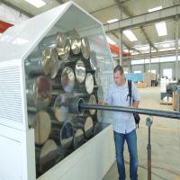 China Smart Controlled PERT PU Foam Pipe Extrusion Line with One-Step Continuous Foaming Process for sale