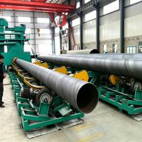 China Fully Automatic 3PE Pipe Coating Line PLC Control Steel Pipe Anticorrosion Machine for sale