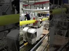 継続 柔軟なPU 発泡 イエロージャケット 絶縁管 機械 HDPE/PP エクストルーダー