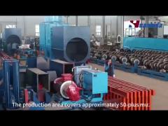 Ligne de production de tubes en acier revêtus 3PE/3LPE/FBE de protection contre la corrosion par soufflage en mode de fonctionnement automatique