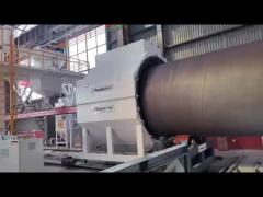 Steel Pipe External Internal Shot Blasting Blastor Equipment  with Surface Finish Level Sa2.5 