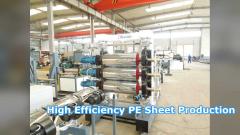 PE Sheet Extrusion Machine High Efficiency Plastic Production