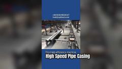 PUR Foam Spray & PE Wrapping Insulated Steel Pipe Production Line