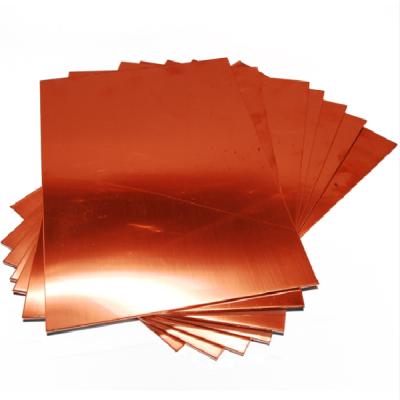 China 99.9% Pure Copper Sheet Metal T2 Red Copper Plate for sale