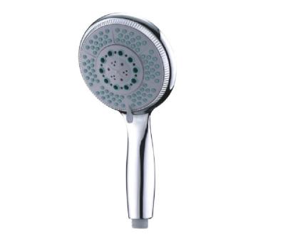China ZYD-2099 Five Fuction Water Saving  Round Shape ABS Plastic Injection Chrome Plated Bathroom Accessory Shower Hand for sale