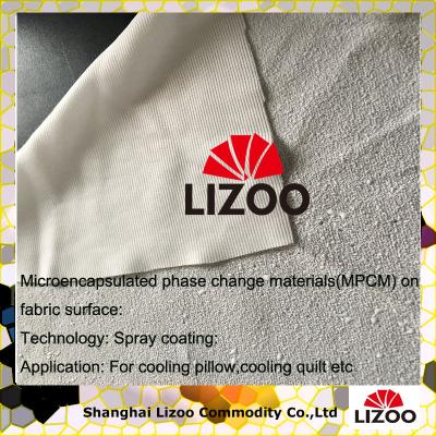 China Cooling pillow with phase change material coating 50% chepaer than outlast for sale