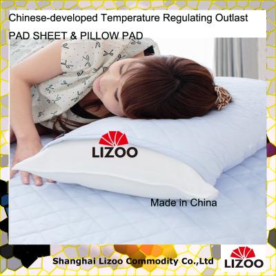 China cooling  bed pad and pillow pad with PCM phase change material coating fabric for sale