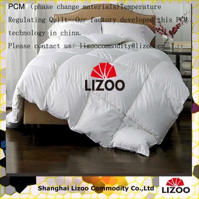 China Buy chinese developed Temperature Regulating cotton quilt with phase change material( PCMS)coating layer for sale