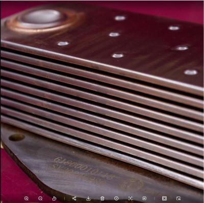 Cina Core di raffreddamento dell'olio motore Weichai WD618 a 9 strati per un'efficienza di raffreddamento ottimale in vendita