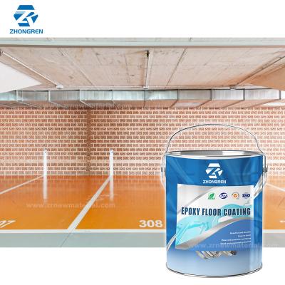 China Customized 2 Part Epoxy Resin Floor Paint Epoxy Floor Coating With Anti Slid for sale