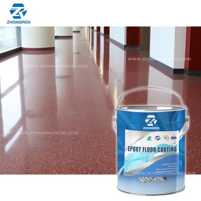 China Bright Waterborne Epoxy Floor Paint Smooth Appearance Abrasion Resistant for sale