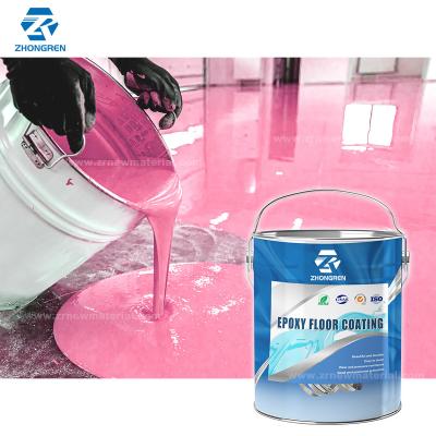 China Customize White Epoxy Floor Paint UV Protection Solvent Based One Component for sale