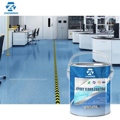 China Bright Anti Slip Epoxy Floor Paint Smooth Finish Chemical Resistance Slip Resistant Epoxy Coating for sale