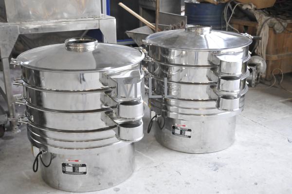Round Grading Powder CE GMP 2000kg/H Vibro Sieve Machine