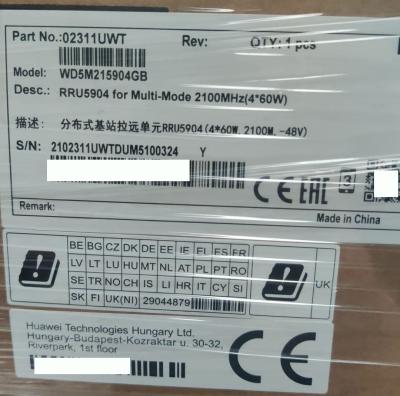 China HW RRU5904 for Multi-Mode 2100mhz(4*60W) -48V WD5M215904GB 02311UWT en venta