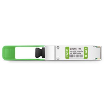 China Alcatel-Lucent QSFP28-IR4-100G Compatible 100GBASE-CWDM4 QSFP28 1310nm 2km DOM Duplex LC SMF Optical Transceiver Module for sale